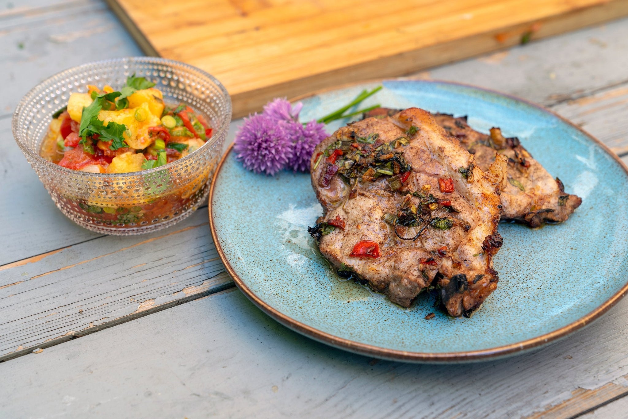 Jerk Pork with Roast Pineapple Salsa Recipe — Ooni Europe